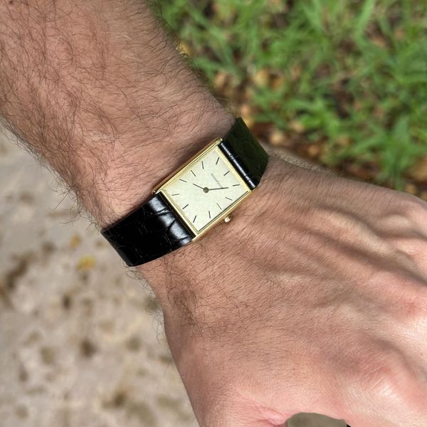 [WTS] Jaeger-LeCoultre 18k Gold Tank | WatchCharts Marketplace