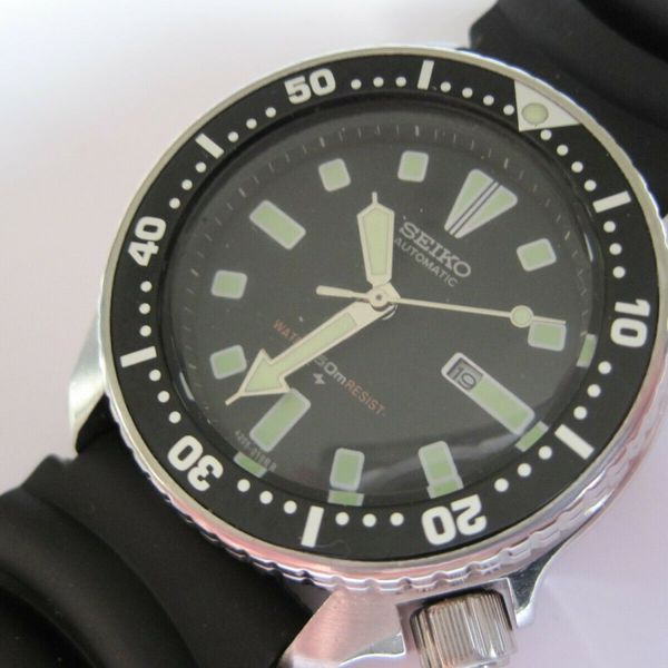 STUNNING 1981 SEIKO 150M AUTO MECHANICAL SCUBA DIVER 36MM WATCH 4205 ...