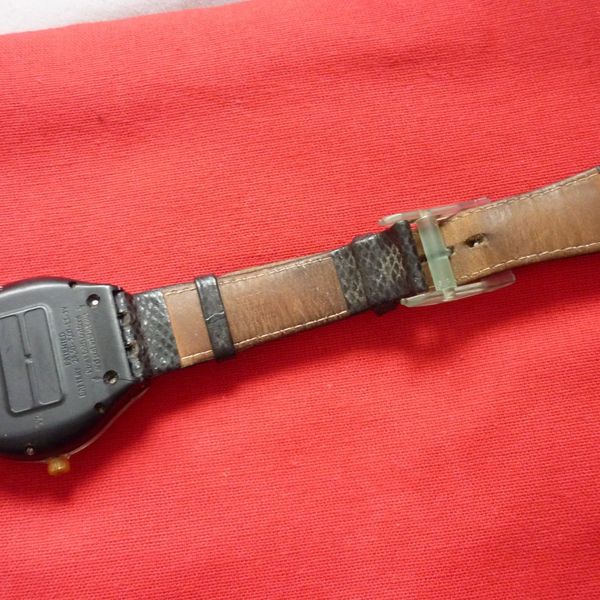 Vintage Swatch Watch Pager Beep Up Black Laser | WatchCharts Marketplace