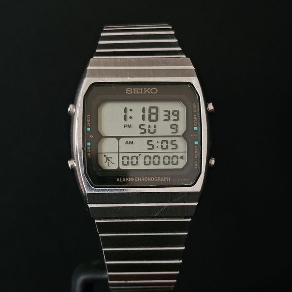 Seiko "Running Man" 1983 Digital Watch Ref. A714-5050. Alarm ...