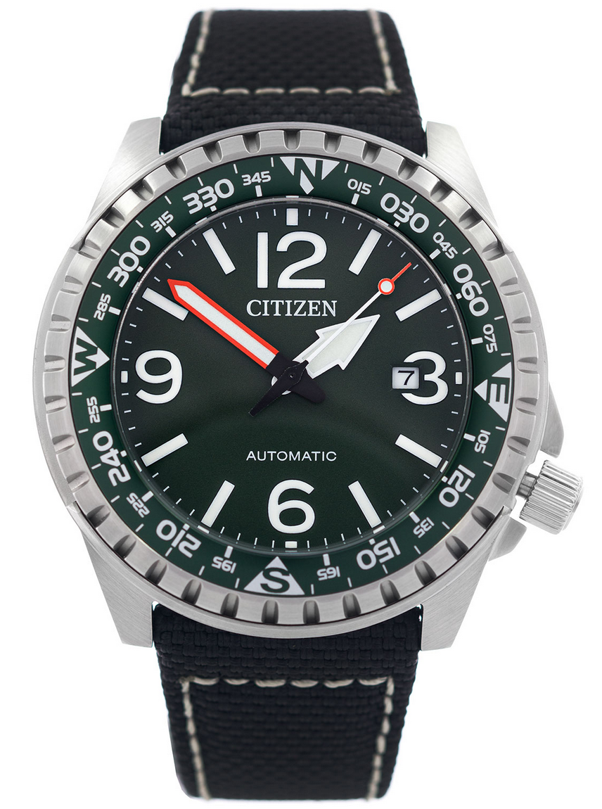 Citizen Automatic Green Dial Men's Field Watch NJ2198-16X | WatchCharts ...