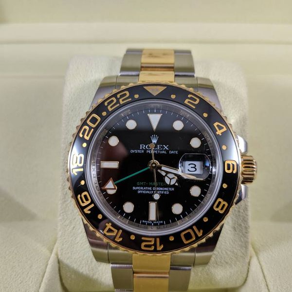 FSOT - Rolex GMT MASTER II 116713 18K/SS | WatchCharts Marketplace