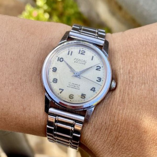 1950s Vintage Enicar Fedcal Deluxe Military Watch SERVICED 31mm ...