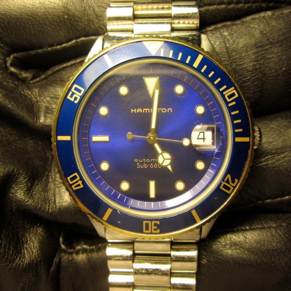 FS: Rare Discontinued Hamilton Blue Dial Submariner | WatchCharts ...