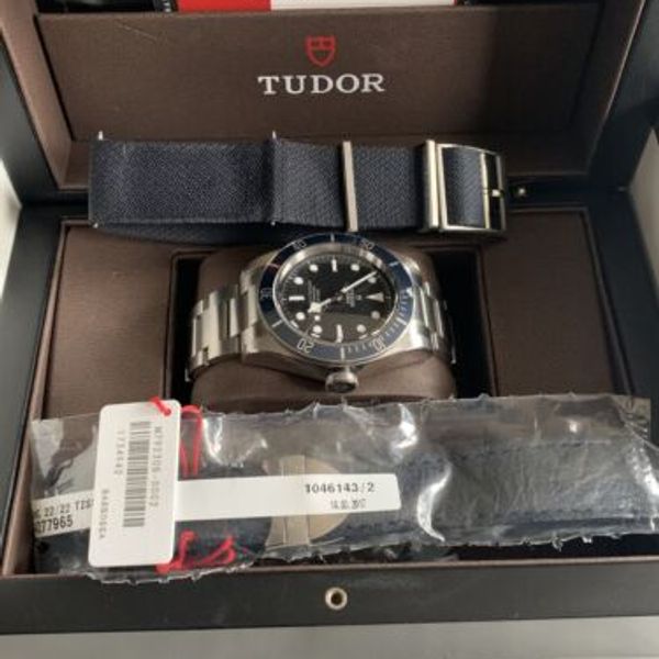 Tudor Black Bay Blue 79230B Rivet-less Bracelet + Boxes & Papers ...