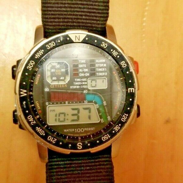 citizen windsurfing D060 WATCH, NEW VINTAGE RETRO, 80s | WatchCharts ...