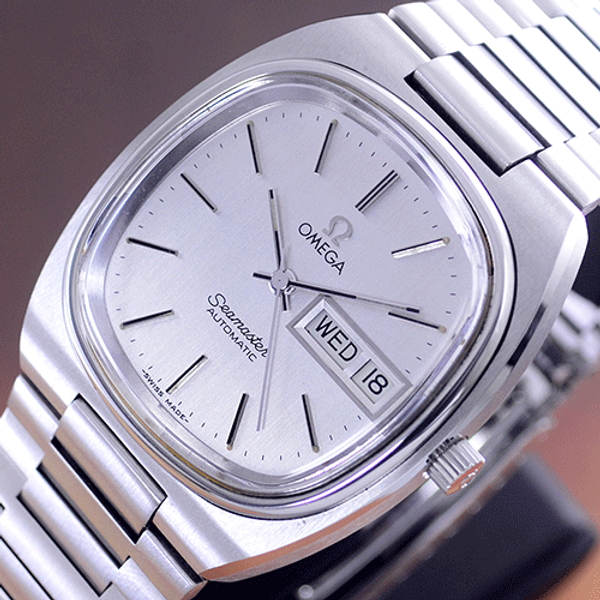 VINTAGE OMEGA SEAMASTER AUTOMATIC SILVER DIAL DAY&DATE DRESS MEN'S ...