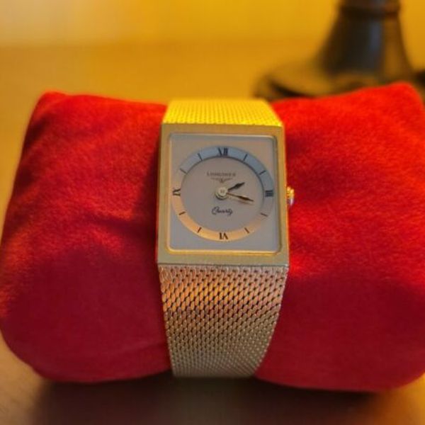 Longines Women's Wristwatch Gold Tone Rectangle Face Quartz ...