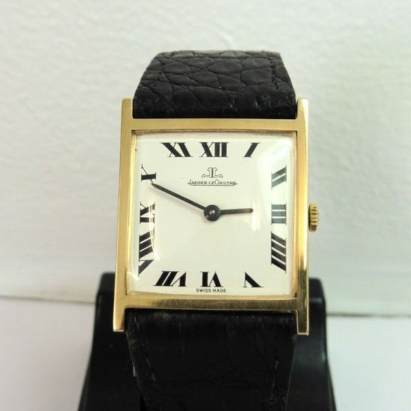 1968 GENTS 18K GOLD JAEGER LeCOULTRE TANK REF.9014 IN EXCELLENT ...