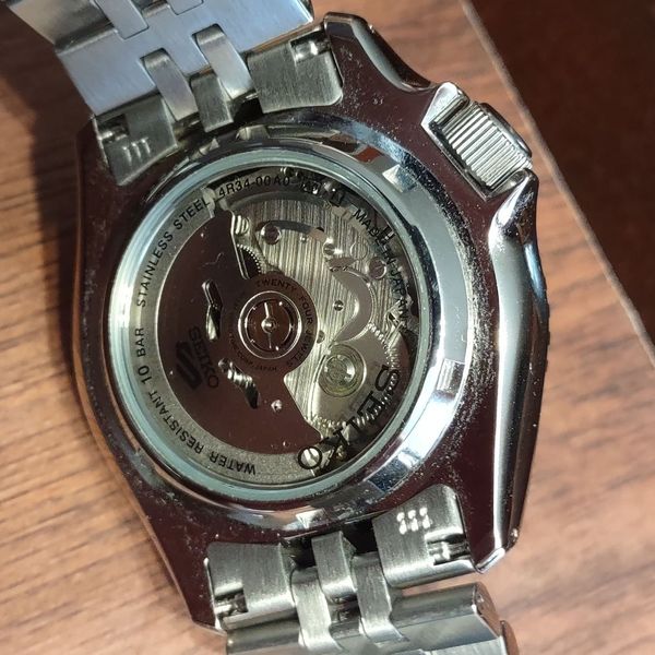 Seiko 5 Sports SKX GMT Automatic Green Dial Stainless Steel Men's Watch ...