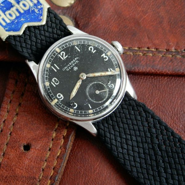 Universal Geneve Vintage WWII Dutch Military Watch Wilhelmina ref 31250 ...