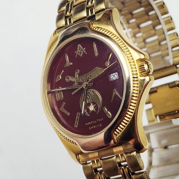 Men's SWISS Watch HAMILTON "Masonic Shrine" 8458. Midsize | WatchCharts ...