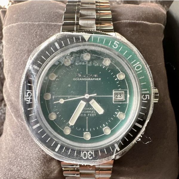 Bulova Special Edition Oceanographer Automatic Green Dial Men's Watch ...