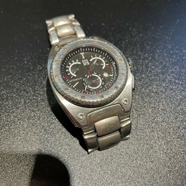 ESQ MOVADO Men's 44mm Fusion Retrograde Swiss Chronograph Ceramic ...