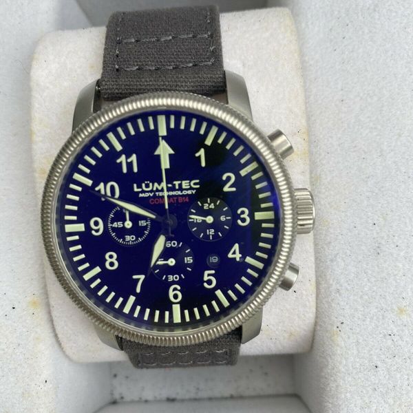 Lum Tec B14 Bomber Miyota OS50 Japan Quartz Men's Watch Limited Edition ...