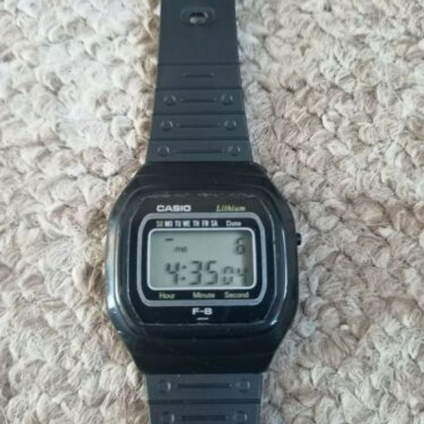 CASIO VINTAGE LCD WATCH F-8, F-8C, MODULE 58. RARE OLD, 1979 ...