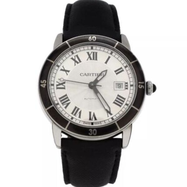 Cartier Ronde Croisiere Automatic Watch White Roman Dial 42mm ...