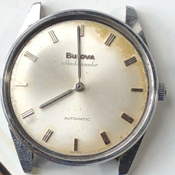 Bulova Ambassador Microrotor Automatic Mechanism Cal 12EBA For Parts Or ...