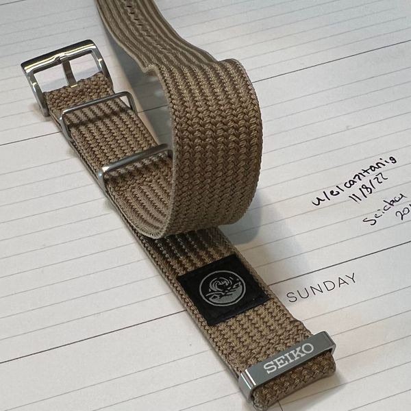 [WTS] Seiko OEM Seichu Strap 20mm NATO Tan | WatchCharts Marketplace