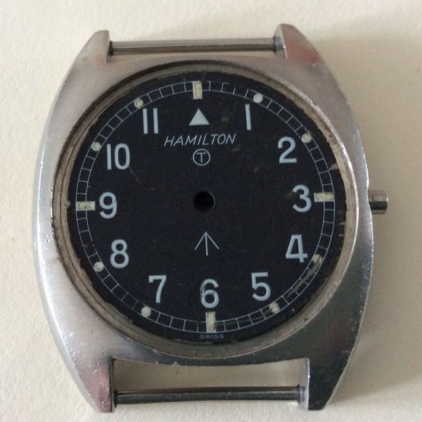 British Military issued 1975 Hamilton W10 Case & Dial parts or ...