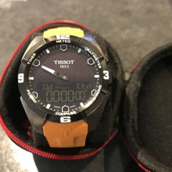Tissot T Touch Solar Expert New Orange Strap And Titanium Clasp ...