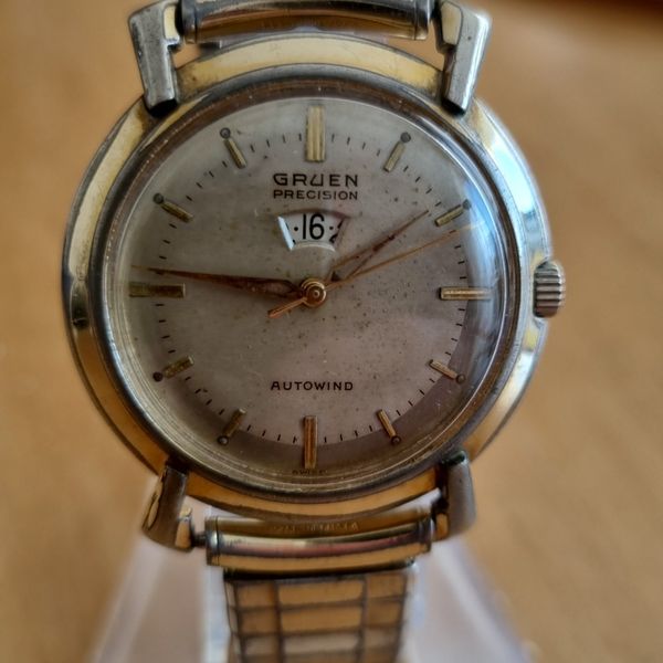 VINTAGE GRUEN PRECISION AUTOMATIC WITH POWER RESERVE MEN'S WATCH ...