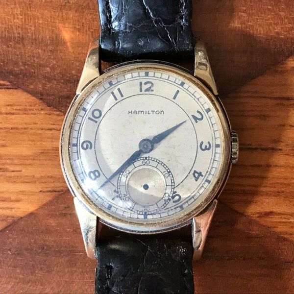 Vintage Hamilton Endicott Wristwatch, c.1941, 17J 987A, 10K Gold Filled ...