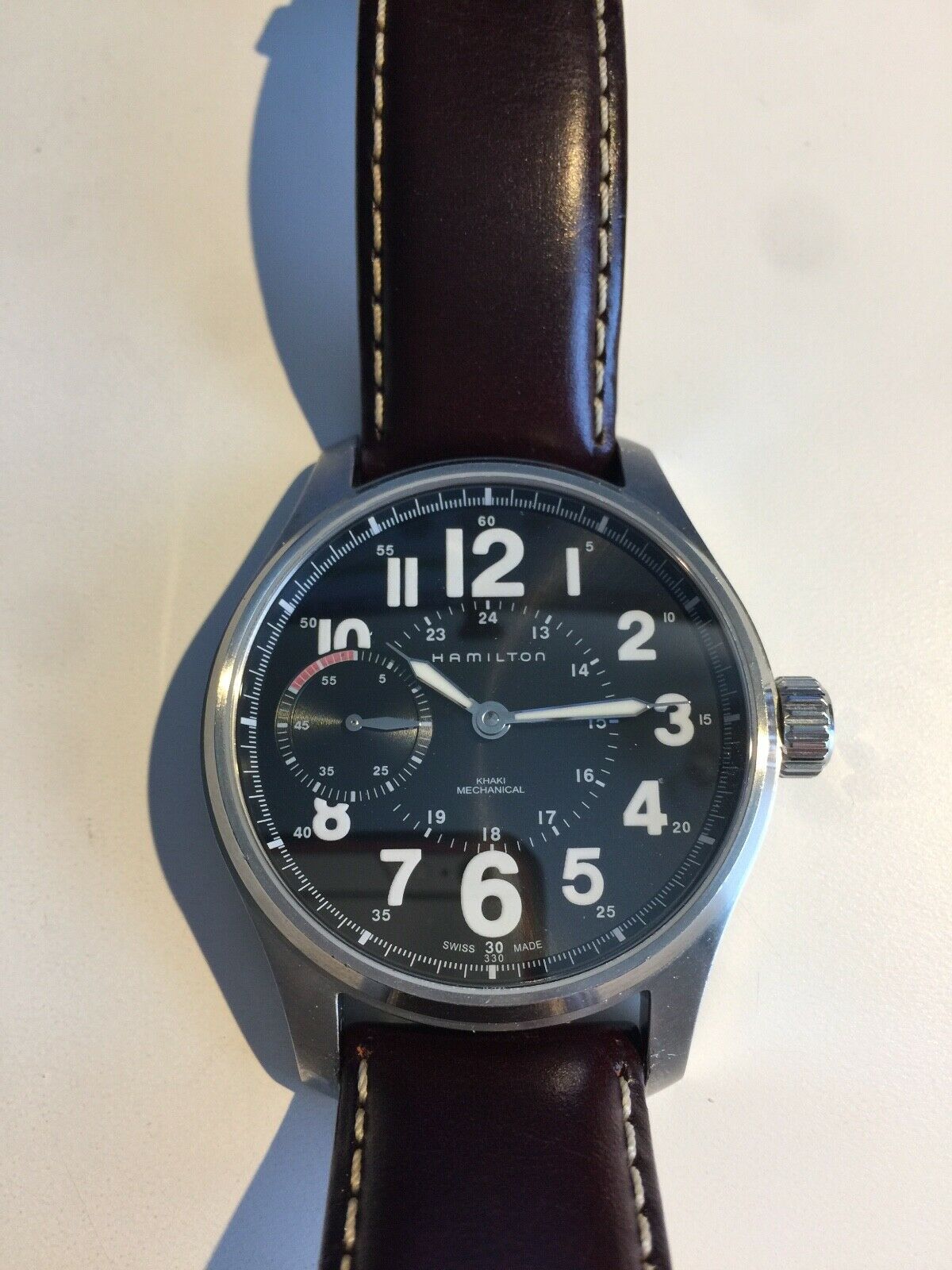 Hamilton Khaki Field 44mm H696190 Mechanical (Hand Wind) Watch for Men ...