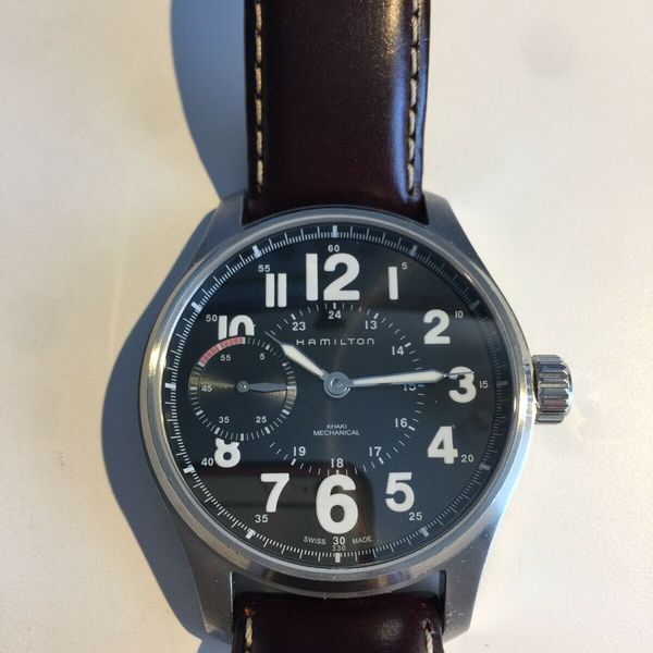 Hamilton Khaki Field 44mm H696190 Mechanical (Hand Wind) Watch for Men ...