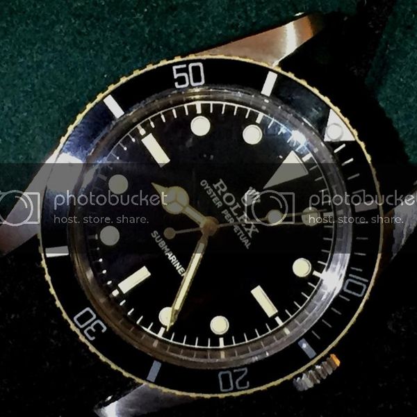 F.S. 1954 ROLEX SUBMARINER REF: 6205 Service replacement GILT Chapter ...