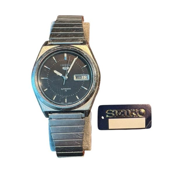 SEIKO 5 7S26-8760 Automatic Black Dial Day Date Mens Watch Used Box And ...