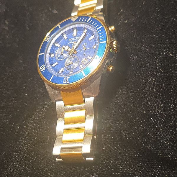Bulova Marine Star Watch Men's Blue Dial Quartz Watch 41.5MM 98B230 ...