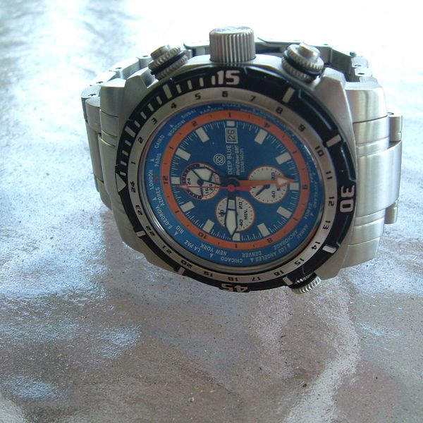 DEEP BLUE WORLD DIVER GMT 500 | WatchCharts Marketplace