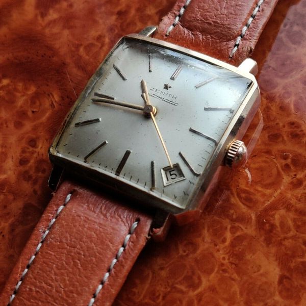 ZENITH 18K GOLD CAL. 2522P Square Men's Watch | WatchCharts Marketplace