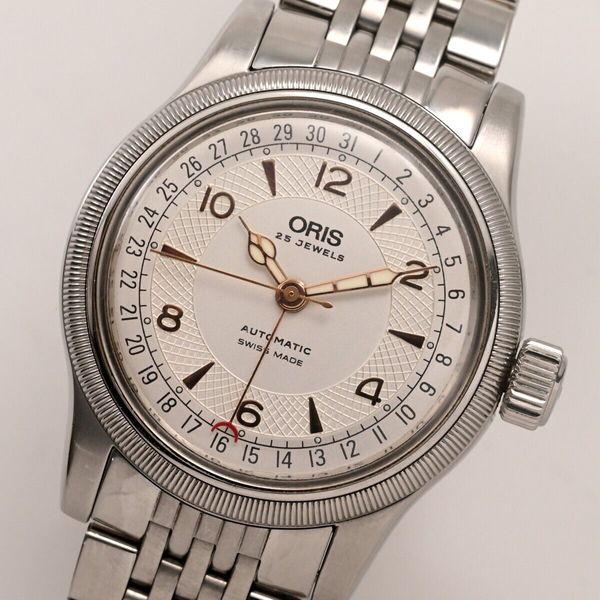 ORIS Big Crown Pointer Date Ref.7543 40mm Red Rotor Automatic 25 Jewels Men's | WatchCharts ...