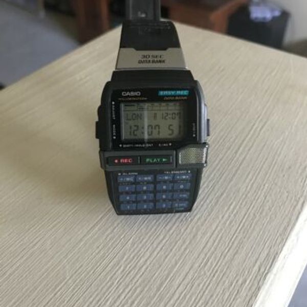 casio dbc-v50 easy rec voice recorder lcd alarm calculator databank ...