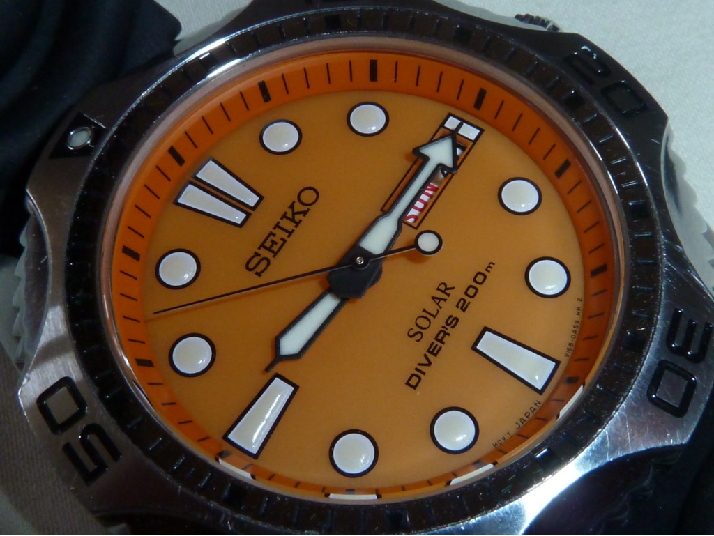 FS Seiko SNE109 Orange Solar Starfish 200M Diver | WatchCharts
