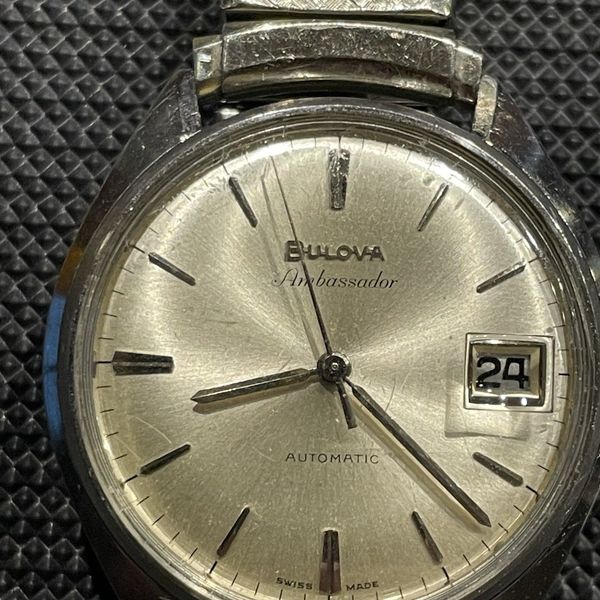Vtg 1968 Bulova Ambassador SS Automatic Men's Swiss Watch M8 Not ...
