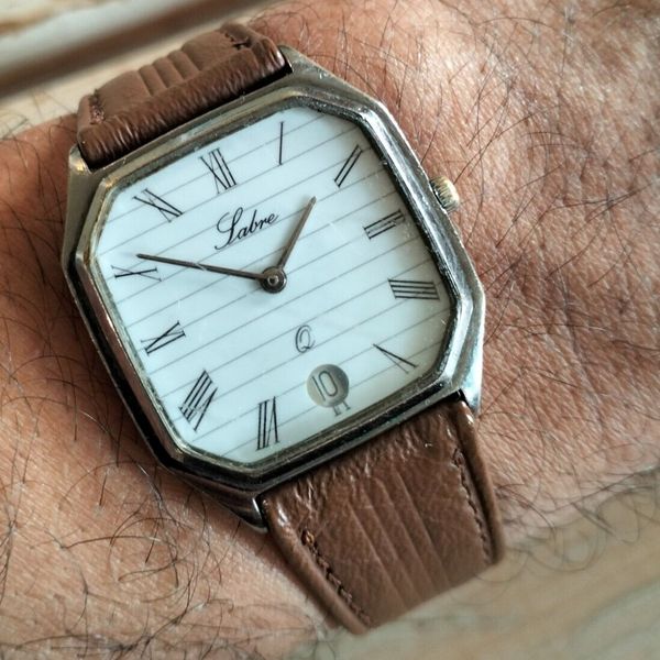 Vintage Watch Sabre Style OLD Cartier Santos Chiffres Romains Date ...