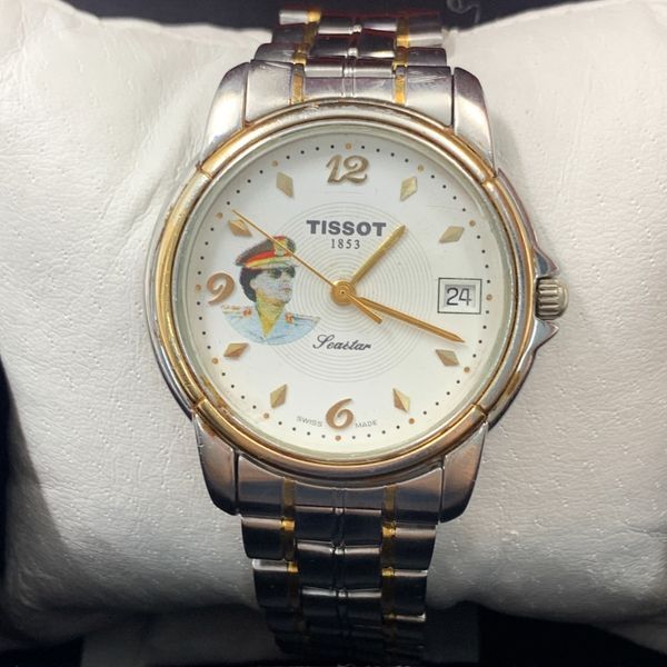 1980's Vintage Tissot Seastar Watch President Muammar Gaddafi Edition W ...