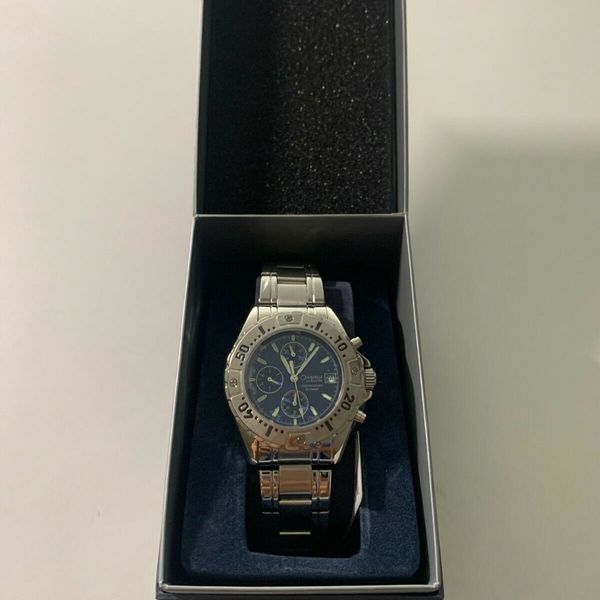 Bulova Caravelle Watch Blue Dial Chrongraph Water Resist 50m Sport ...
