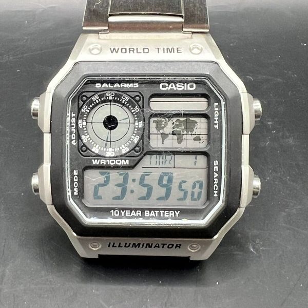 Mens Casio AE-1200WH World Time Watch | WatchCharts Marketplace