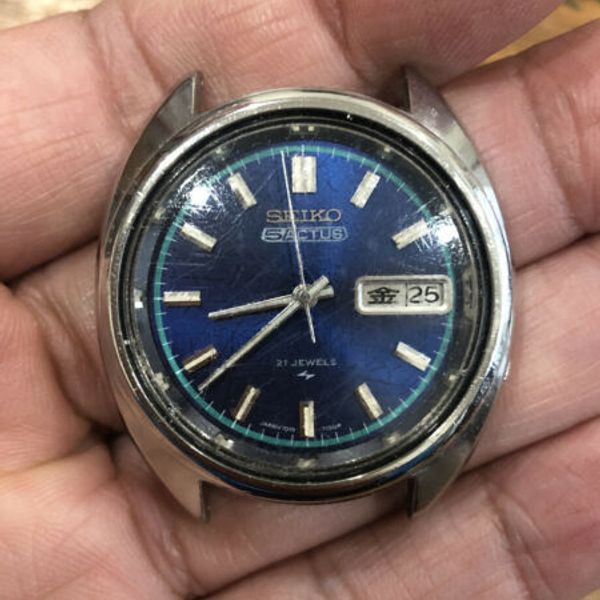 Vintage JDM Seiko 5 Actus 21j Blue Dial 7019-7070 Watch Runs | WatchCharts