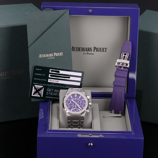 Audemars Piguet Royal Oak 41mm [2023 Complete] White Gold Purple ...