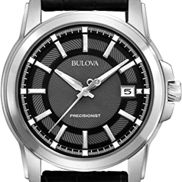Bulova Bulova Men's 96B158 Precisionist Leather Strap Watch (overseas items ordered ...