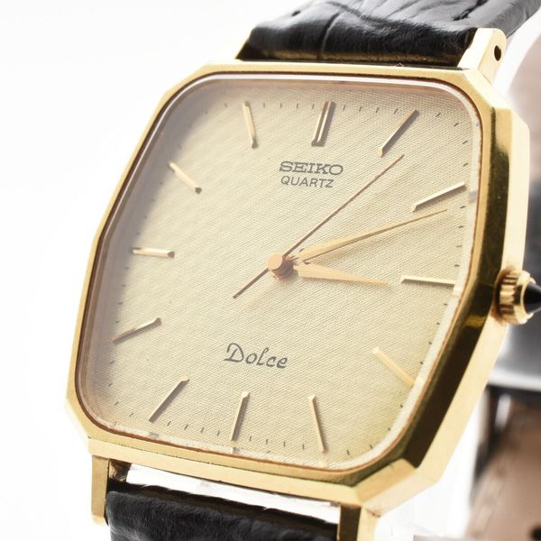 New Beltã N MINTã Vintage SEIKO Dolce 7731-5120 Gold Quartz Mens Watch From JAPAN | WatchCharts ...