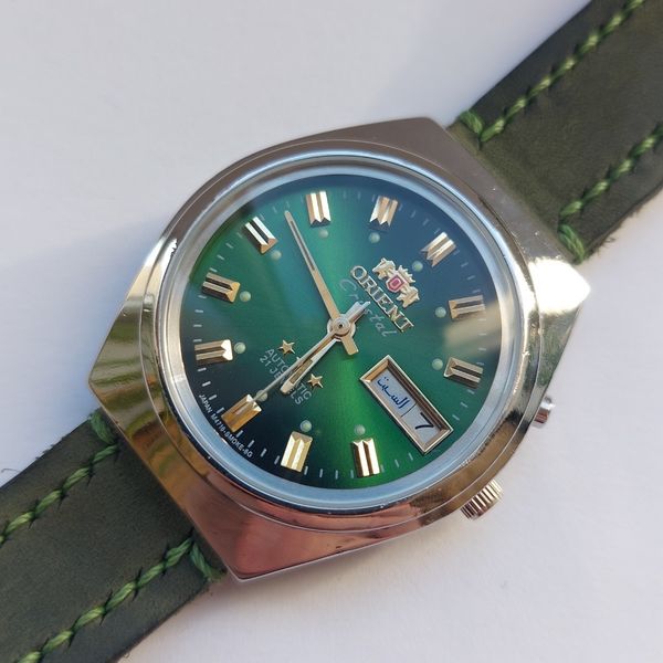 Vintage Orient 3 Star Crystal 21 Jewels Japan Automatic Watch ...