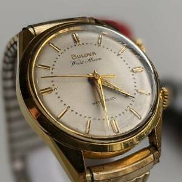 BULOVA alarm Vintage Watch Men's Manual winding 35mm | WatchCharts