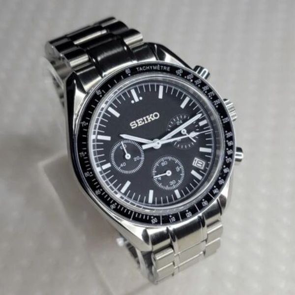 Seiko Speedmaster Mod Watch VH63 Movement Homage Watch Black ...
