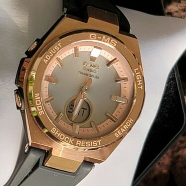 Casio - G-MS - Baby-G MSG-S200G Tough Solar / Rose Gold 5576 Buy now ...